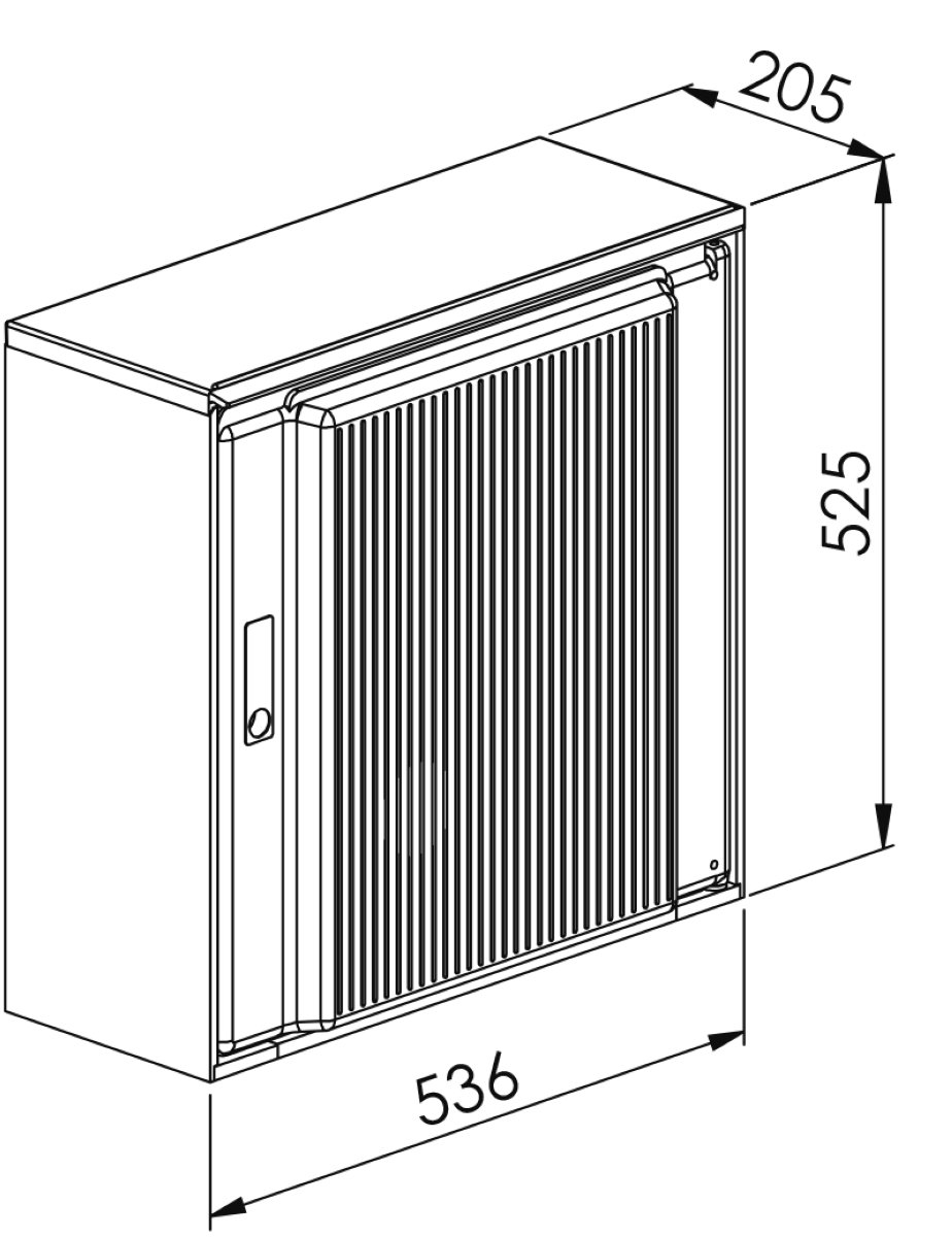 Coffret S15 avec boîtier primaire coupe-circuit - Fermeture rectangle