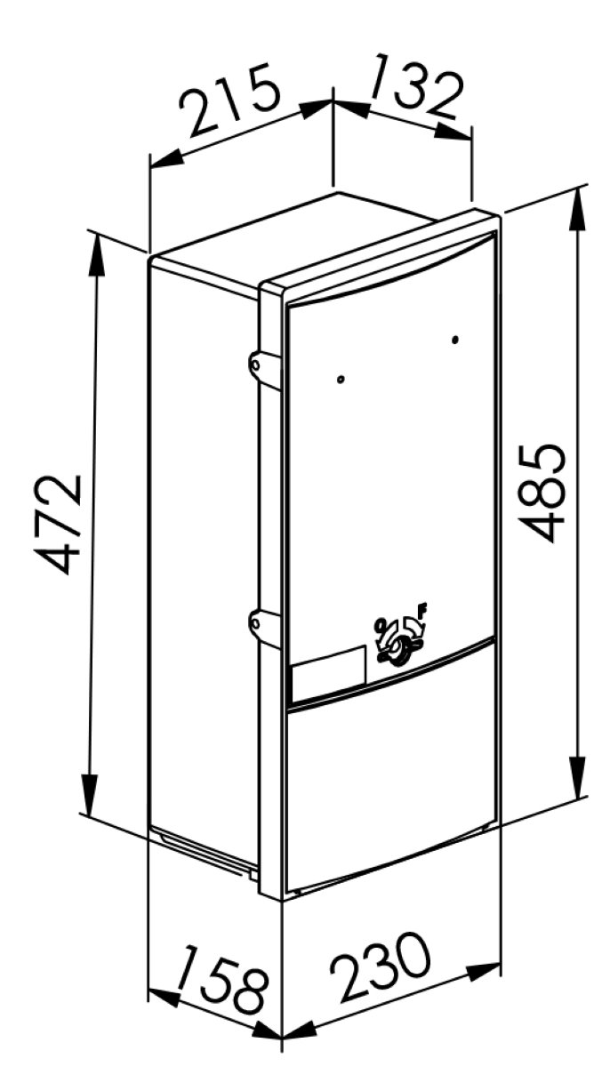 Coffret CIBE® haut non équipé